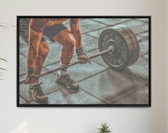 Gym Equipment Canvas Wall Art - Etsy