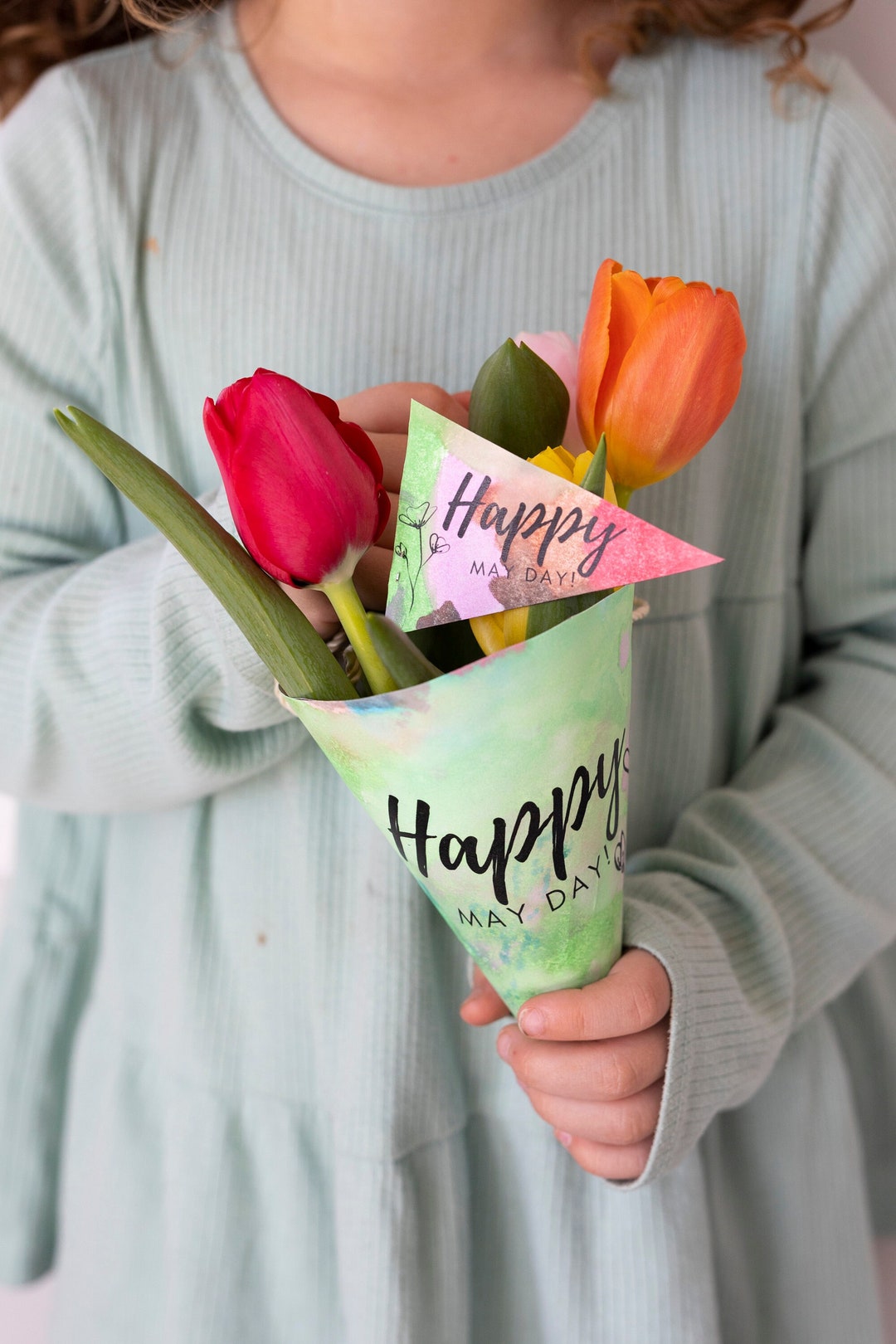 May Day Basket and Pennant Flag Bundle 2pk Downloadable - Etsy