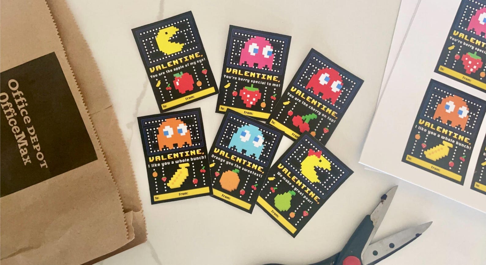 Pacman Valentines, Boy Valentine, Gamer Valentines, Valentines Day ...