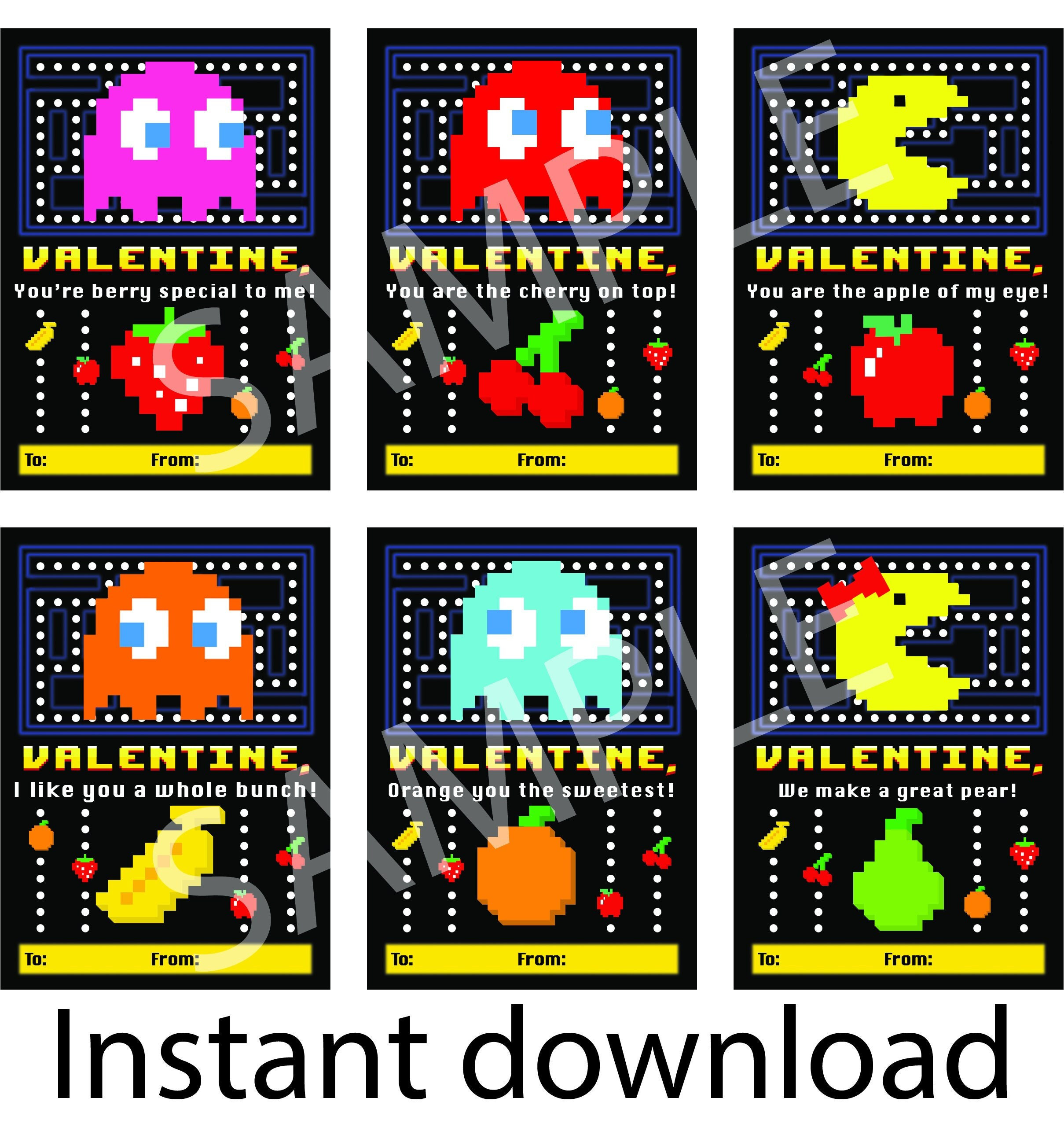 Pacman Cherry Pattern