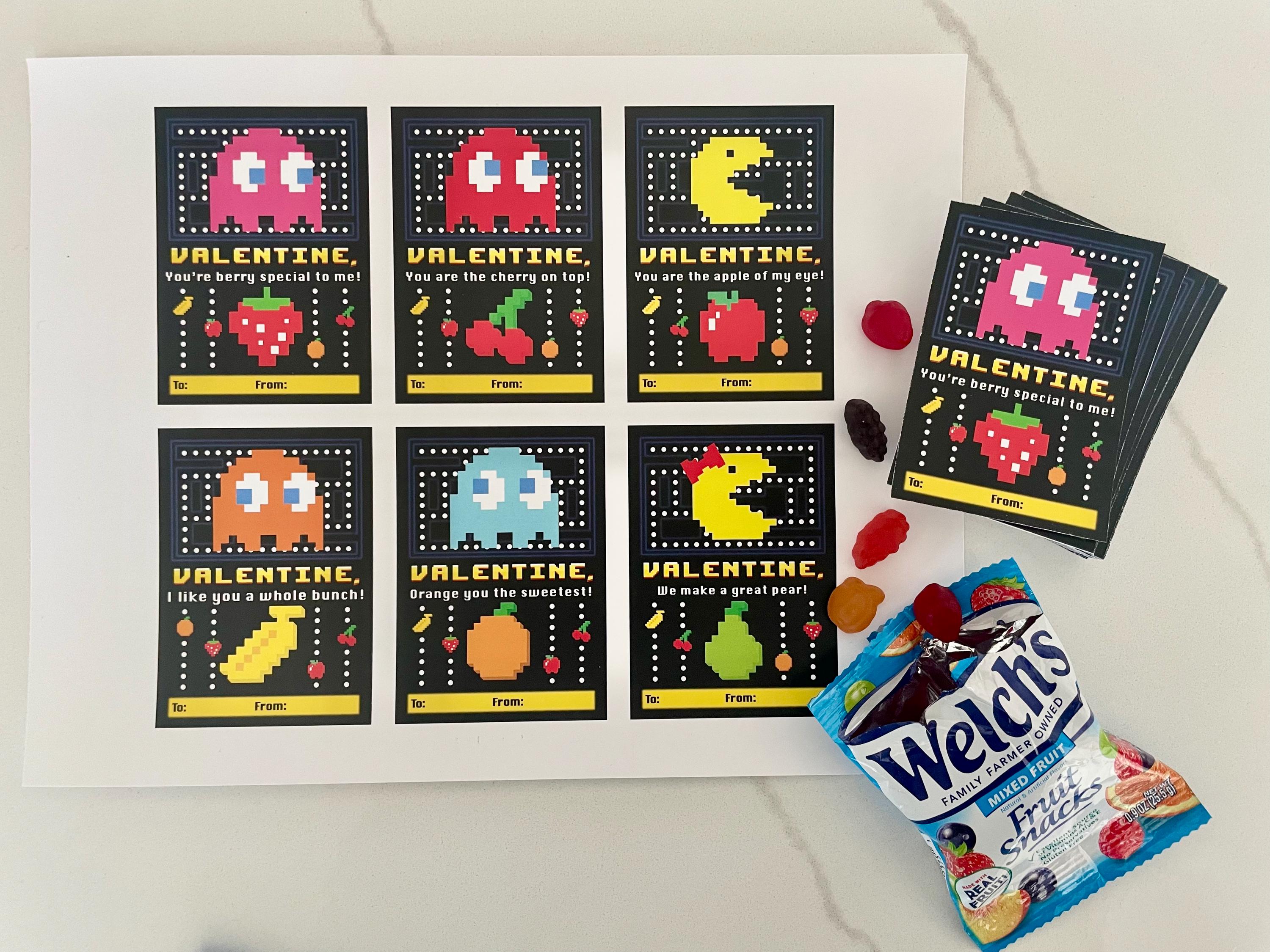 Pacman Valentines, Boy Valentine, Gamer Valentines, Valentines Day ...