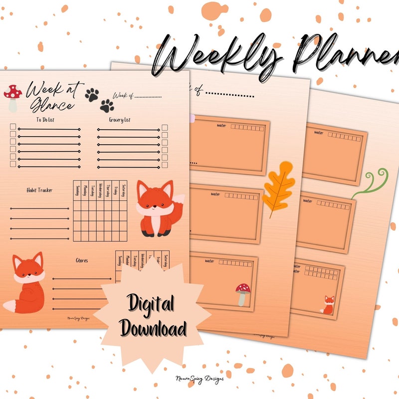2025 Fox Planner - Etsy