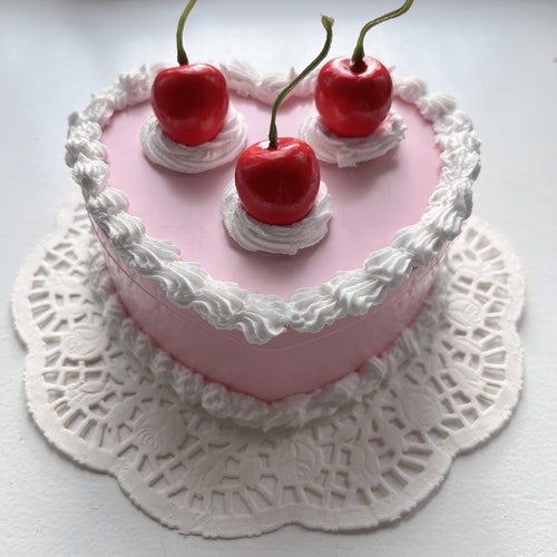 Strawberry Pink Frosted Fake Cake Cute Jewelry Box Gift - Etsy