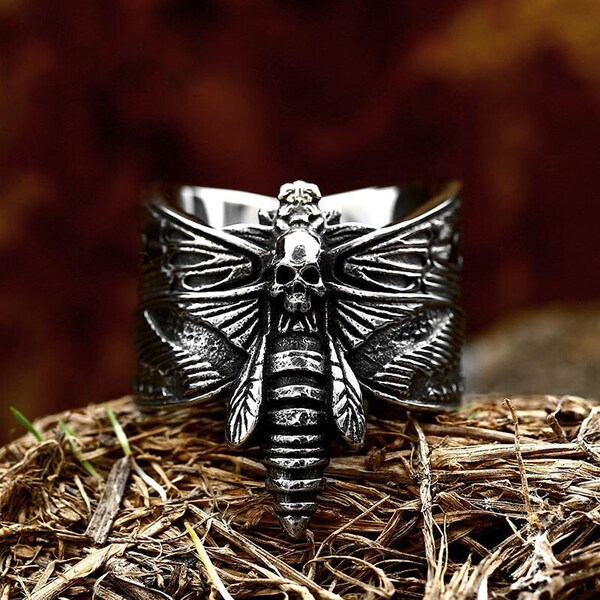 Moth Ring - Etsy