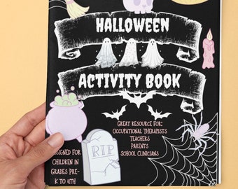 Ultimate Halloween Activity Book: Creative and Educational - Etsy