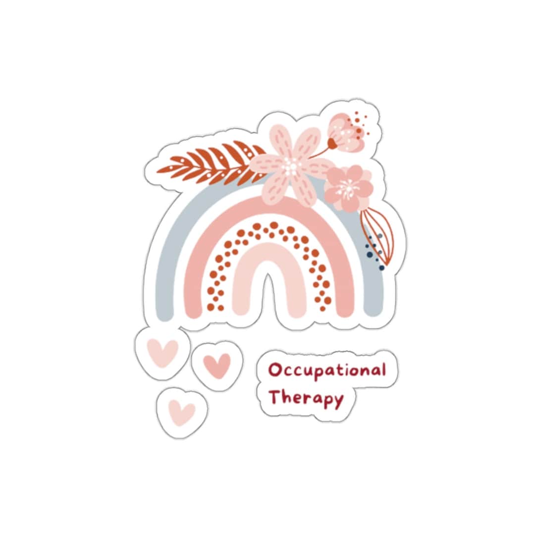 Occupational Therapy Rainbow Die-cut Stickers - Etsy