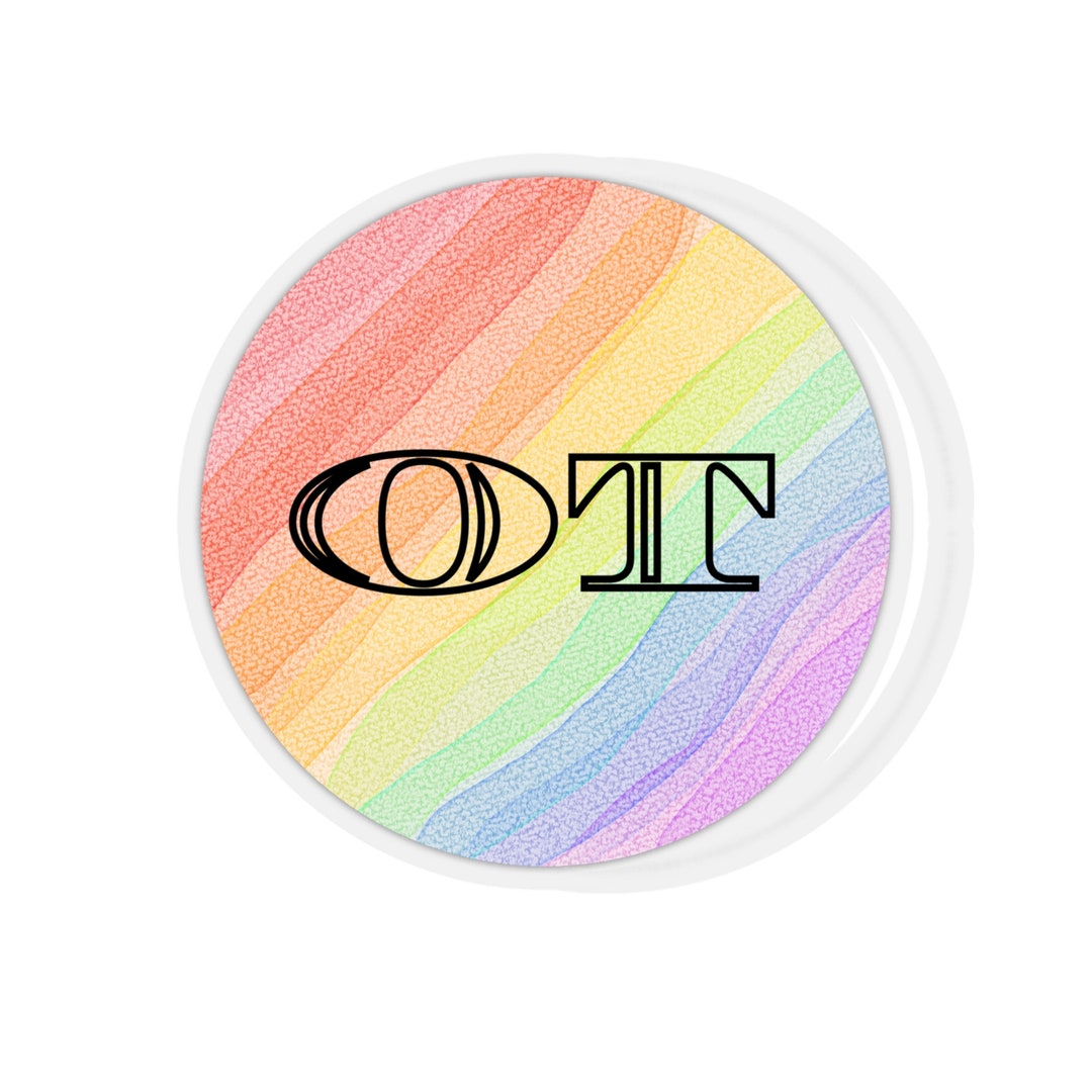 Rainbow Circle OT Sticker - Etsy