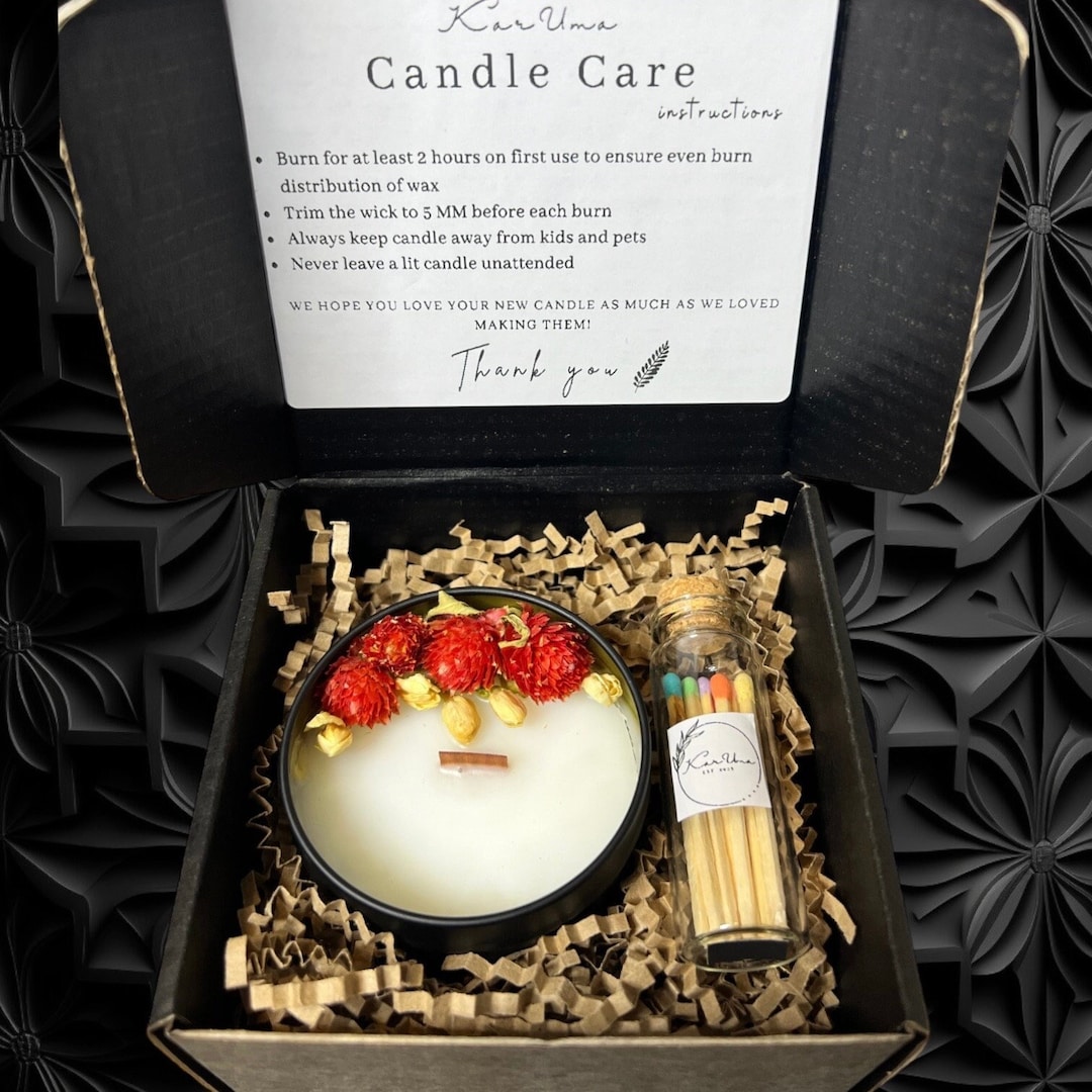 Candle Gift Set Christmas Candle Gift Box Birthday Candle Set Holiday ...