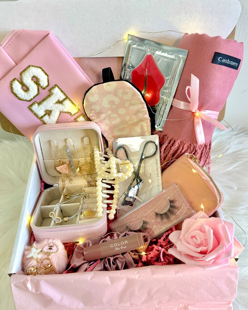 Birthday Gift Box Pink Themed Gift Box for Teen Pink Gift Box for Her ...