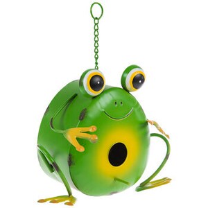 Birdhouse in the Shape of a Frog Birdhouse Bird House Metal Birdhouse ...
