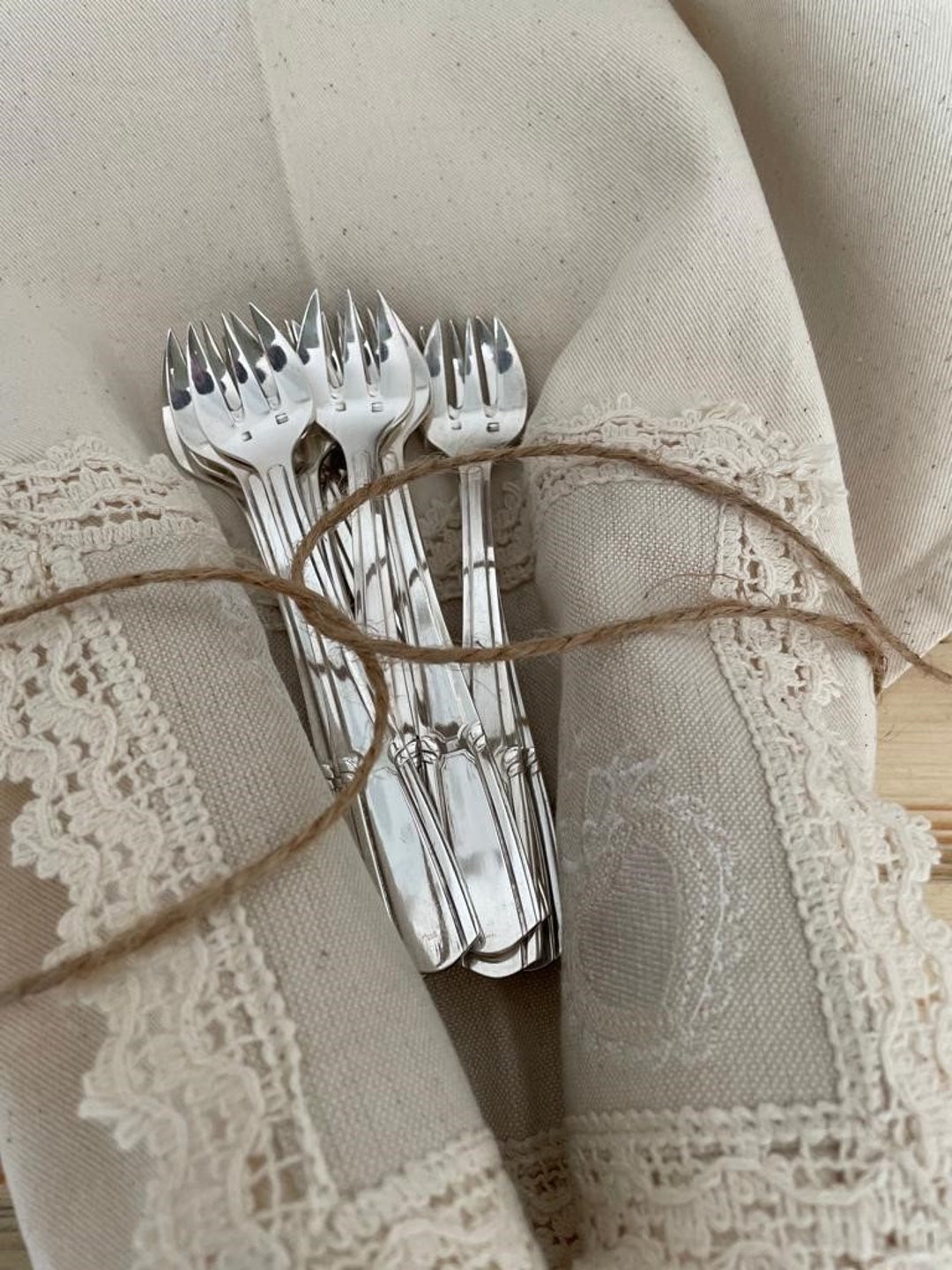 Antique French Dessert Forks With Box - Etsy