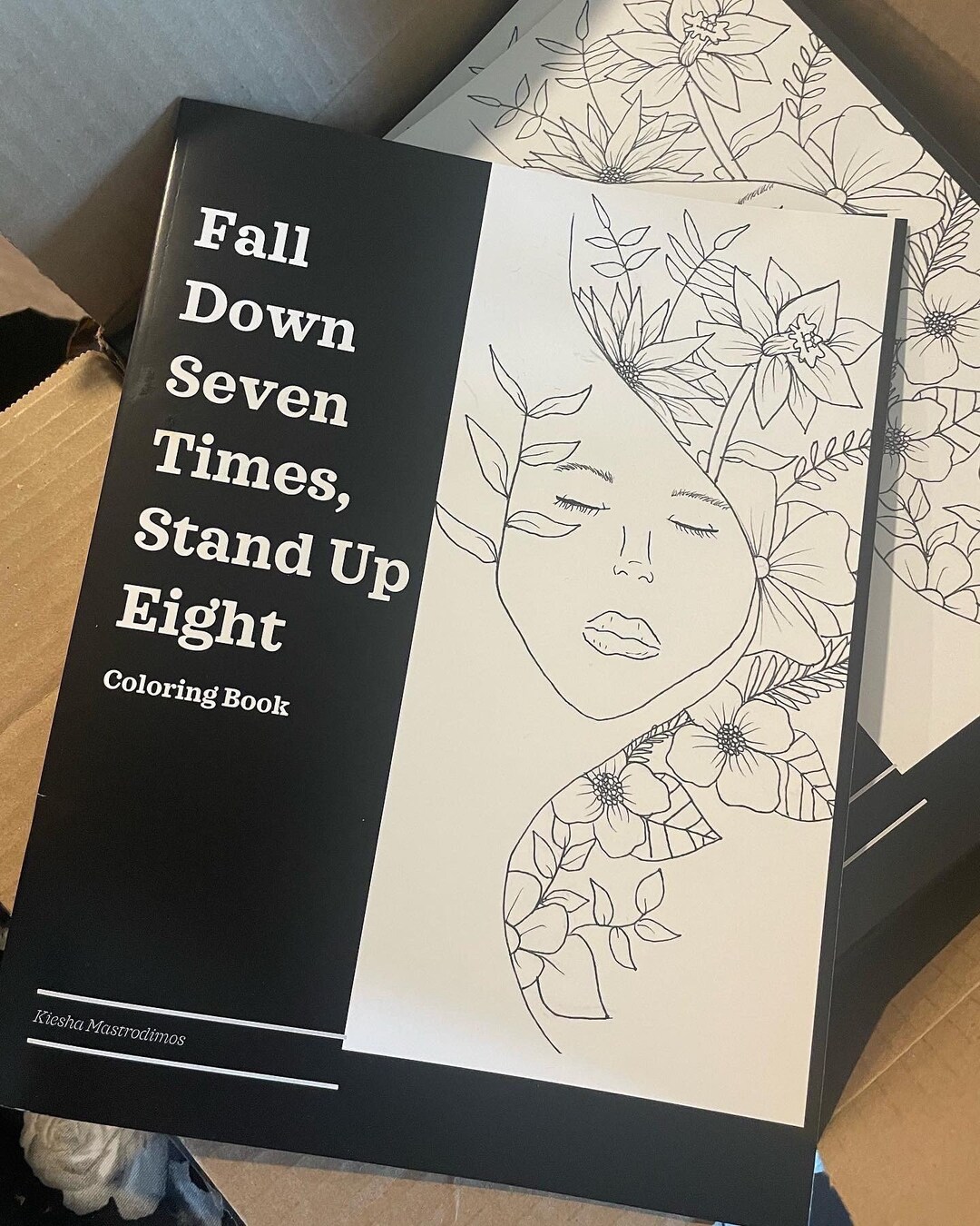 Coloring Book, Fall Down Seven Times, Stand up Eight Volume 1 - Etsy