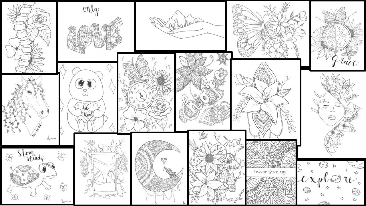 Coloring Book, Fall Down Seven Times, Stand up Eight Volume 1 - Etsy