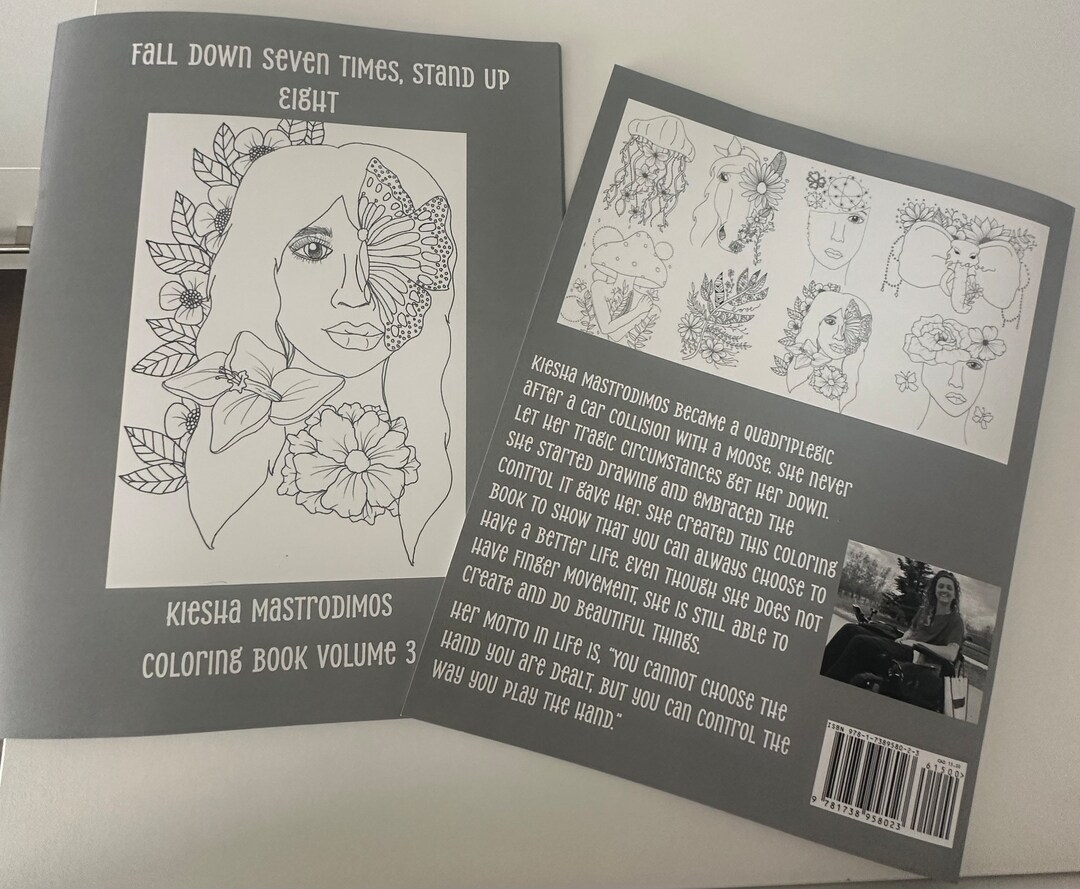 Coloring Book, Fall Down Seven Times Stand up Eight Volume 3 - Etsy
