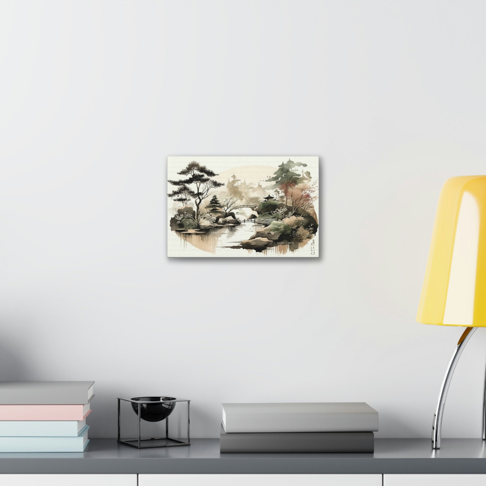 Japanese Zen Garden Landscape Canvas Art Print Wall Decor - Etsy