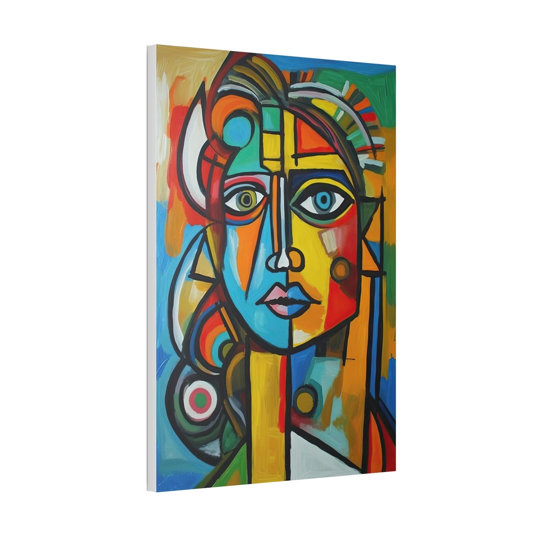 Picasso Style Abstract Cubism Art Print Canvas Wall Decor - Etsy