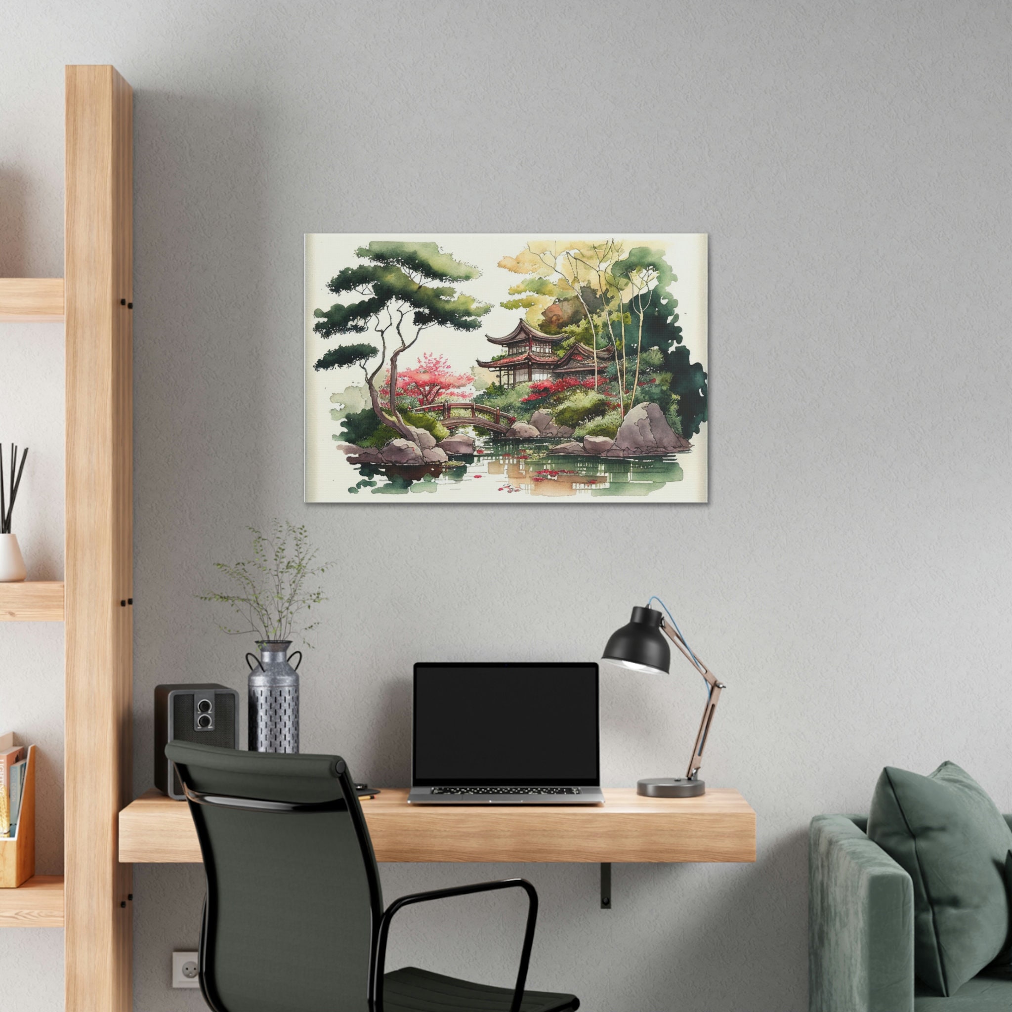 Japanese Zen Garden Landscape Canvas Art Print Wall Decor - Etsy