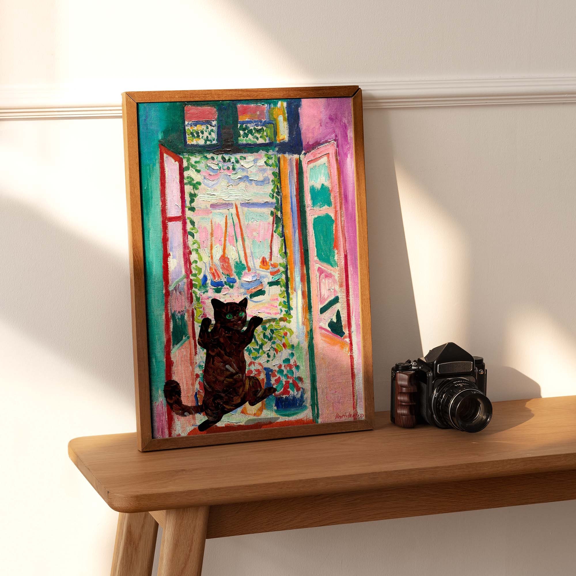Matisse Open Window Cat Printable Funny Cat Mom Gift Henry Matisse Wall ...