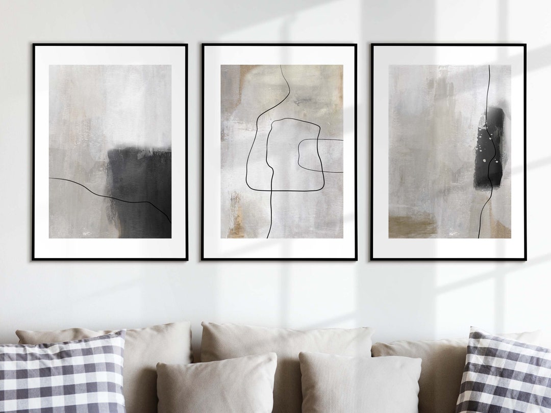 Triptych Wall Art, Printable Wall Art, Set of 3 Pastel Nordic Prints ...