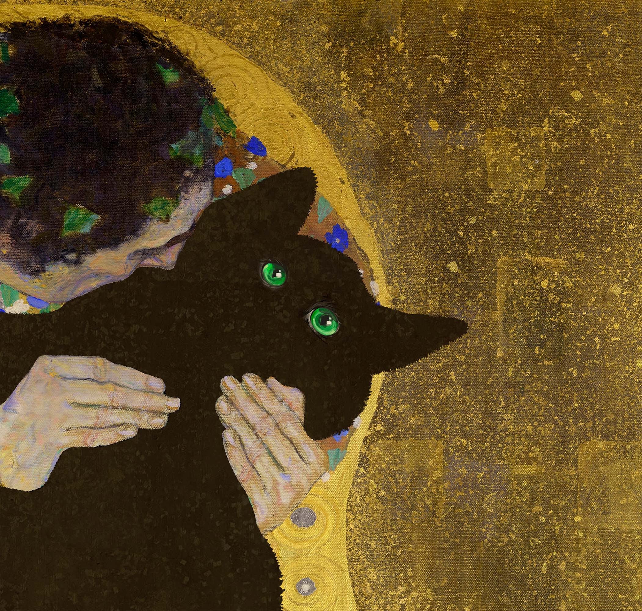 Gustav Klimt Cat Printable Klimt the Kiss Cat Funny Cat Mom - Etsy ...