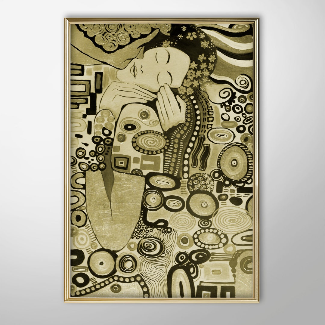 Gustav Klimt Inspiration the Kiss Poster Downloadable With the Klimt ...