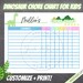 Chore Chart for Kids Sticker Star Chart for Family Weekly Personalized ...