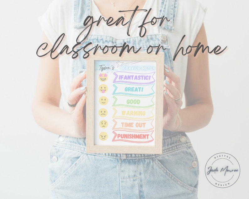 Behavior Chart for Kids Customizable Editable Tracker for Toddlers ...