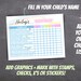 Chore Chart for Kids Sticker Star Chart for Family Weekly Personalized ...