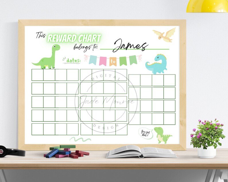 Kids Reward Chart for Family Printable Sticker Chart for Kids Daily ...