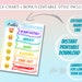 Behavior Chart Tracker for Kids Toddlers Customizable Daily Personalize ...