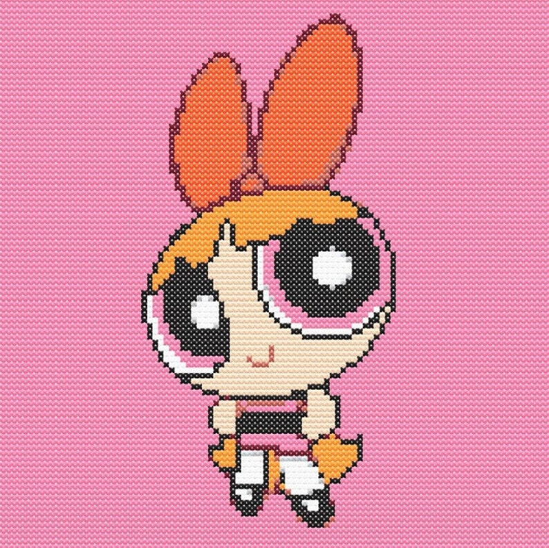 Powerpuff Girls Cross Stitch Patterns - Set of 4 - All & Individuals - Etsy