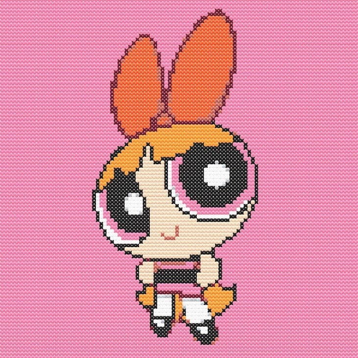 Powerpuff Girls Cross Stitch Patterns - Set of 4 - All & Individuals - Etsy