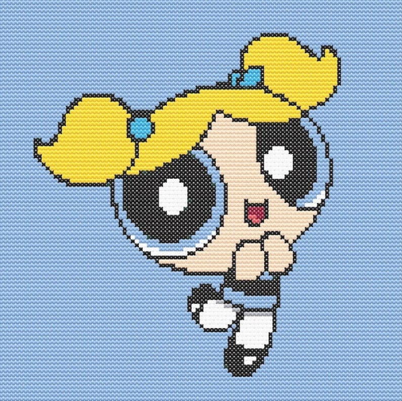 Powerpuff Girls Cross Stitch Patterns - Set of 4 - All & Individuals - Etsy