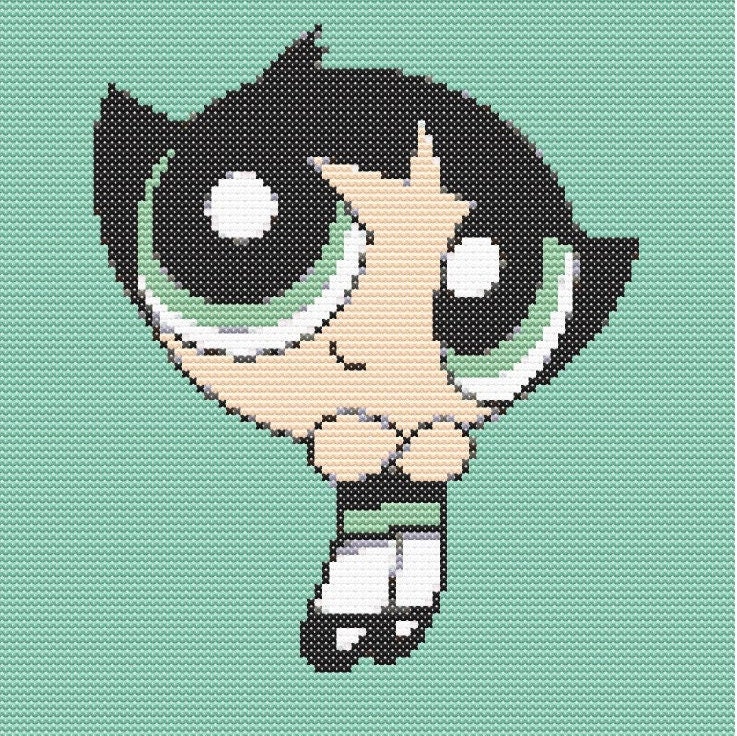 Powerpuff Girls Cross Stitch Patterns Set of 4 All & - Etsy