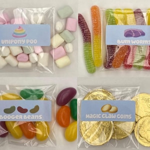 Party Favour Labels and Bags - Etsy