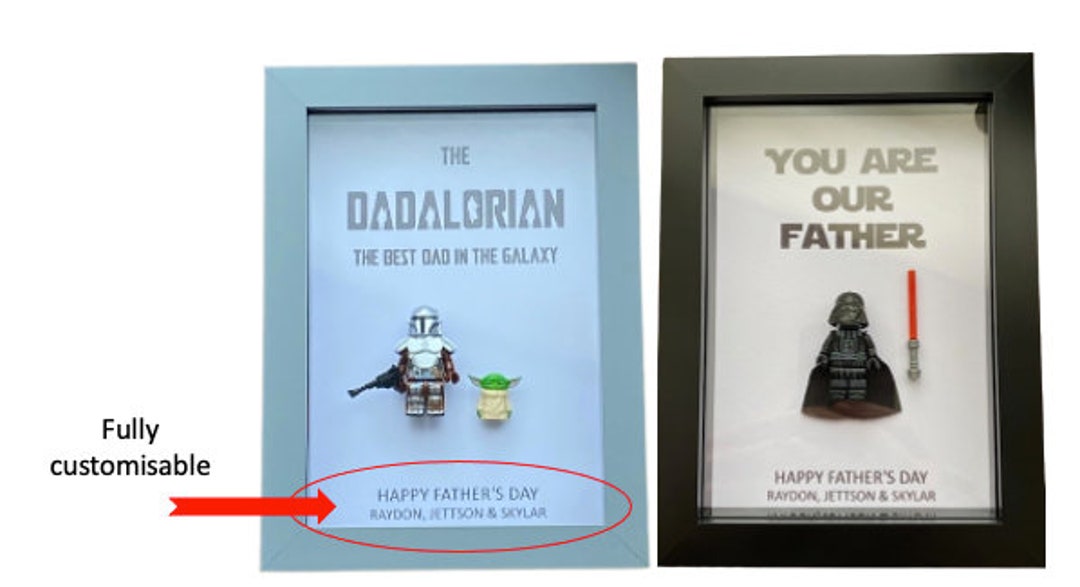 Fathers Day Lego Mini Figures Frame / Birthday/ Christmas - Etsy Australia