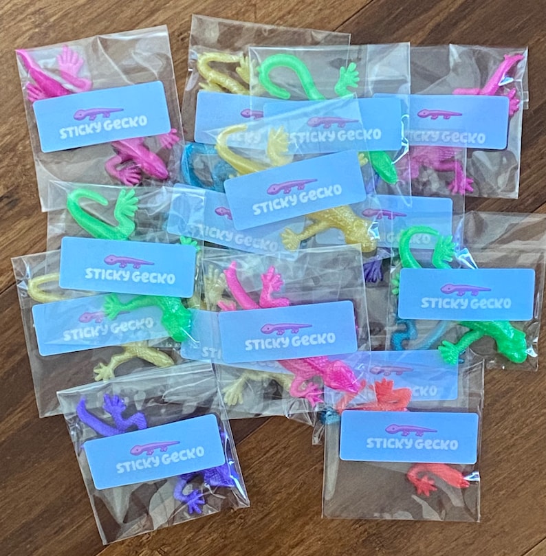 Party Favour Sticky Geckos - Etsy