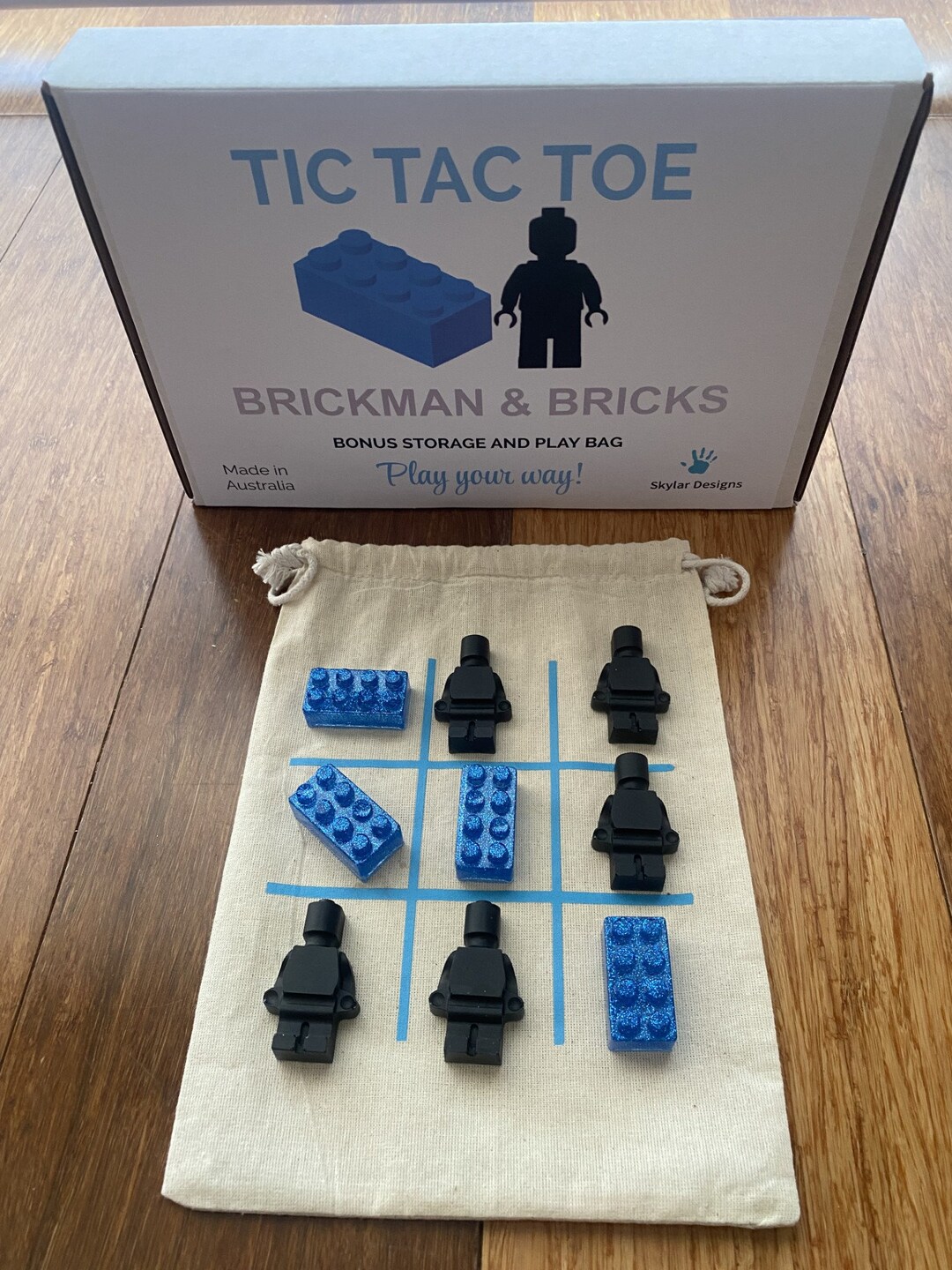 Tic Tac Toe, Brickman and Bricks, Naughts and Crosses - Etsy
