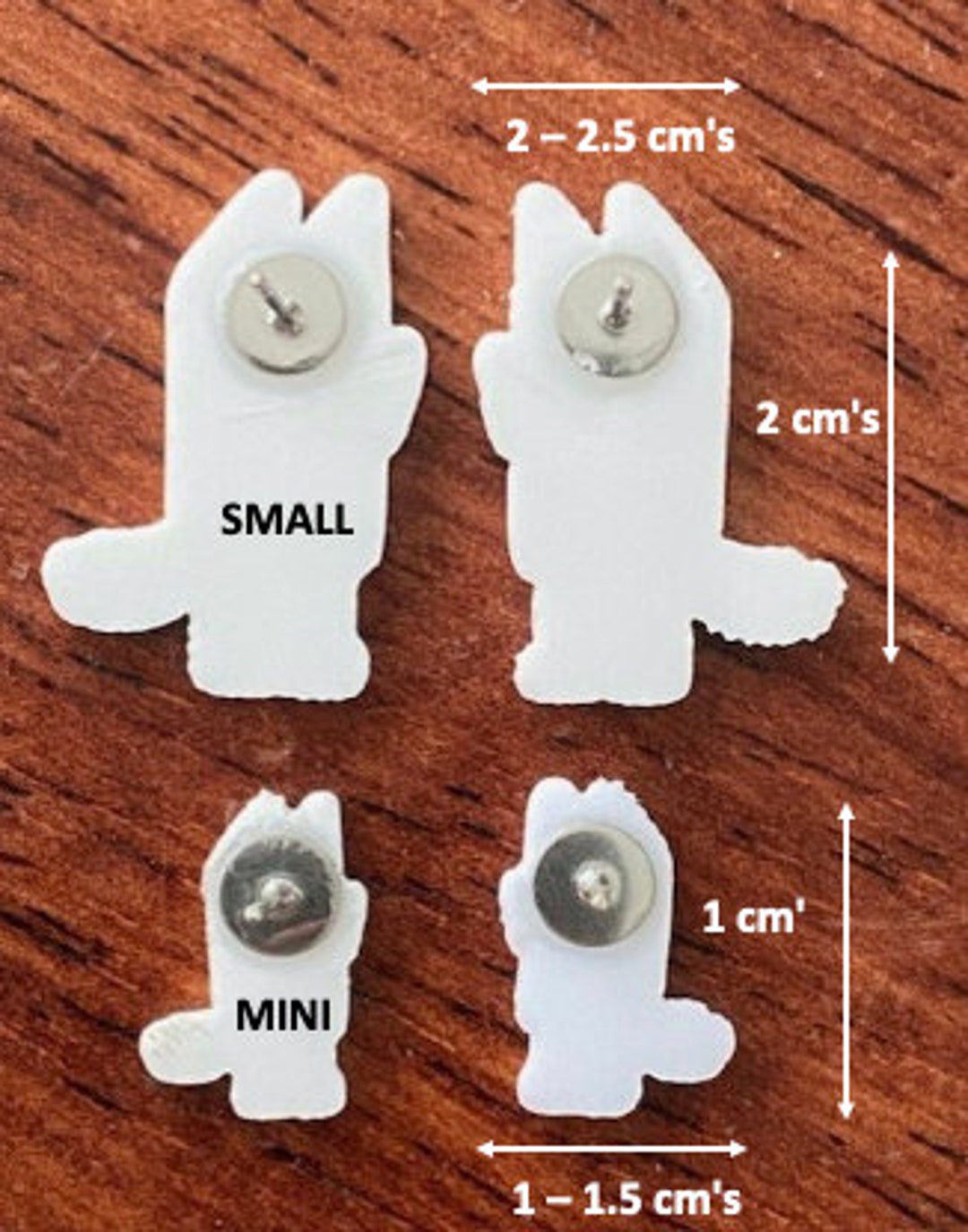 Many Types of Small and Mini Blue Dog Stud Earrings - Etsy