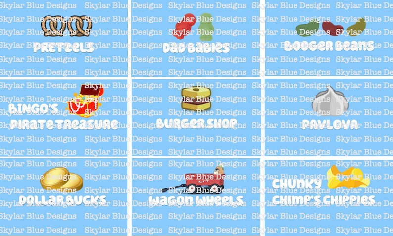 2 Files Toy Labels and Lolly Bag Labels / Table Cards/lolly - Etsy