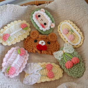 Crochet Hair Clips, Handmade Hair Accessories, Cute Designed Hair Pin ...