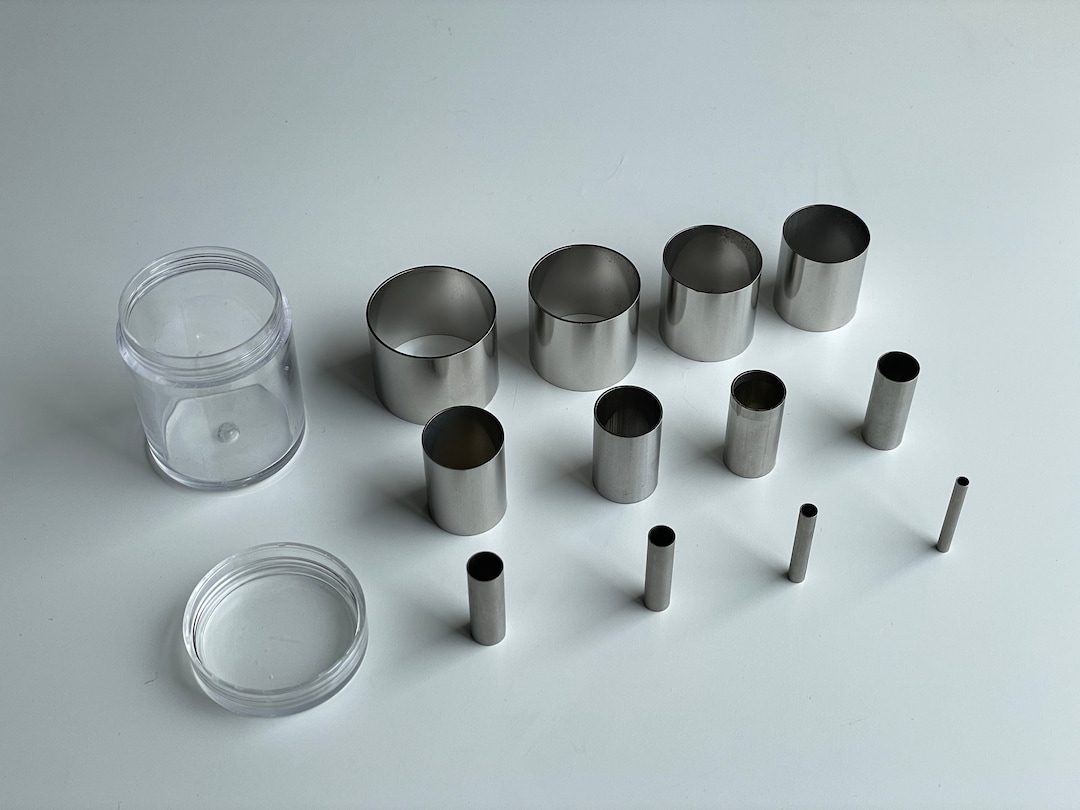 12-piece Stainless Steel Round Cutter Set – Multi-size Cookie & Clay ...