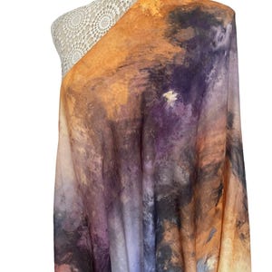 Vintage Womens Psychedelic Marble Holiday Wrap Shawl Skirt Cape Retro ...