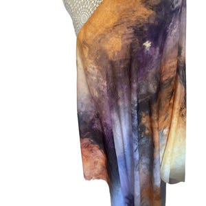 Vintage Womens Psychedelic Marble Holiday Wrap Shawl Skirt Cape Retro ...