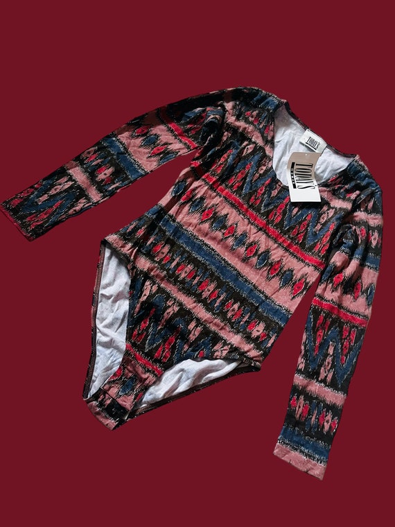 Vintage Womens Leotard 1970s 70s Womens Bodysuit Size… - Gem