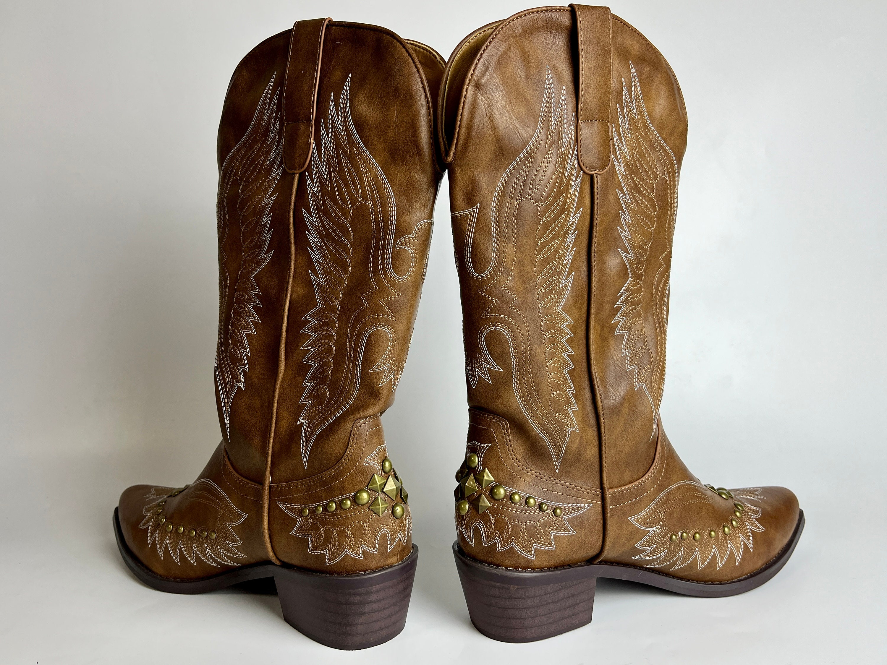 Embroiderd Cowboy Boots Vintage Cowgirl Boots Festival - Etsy