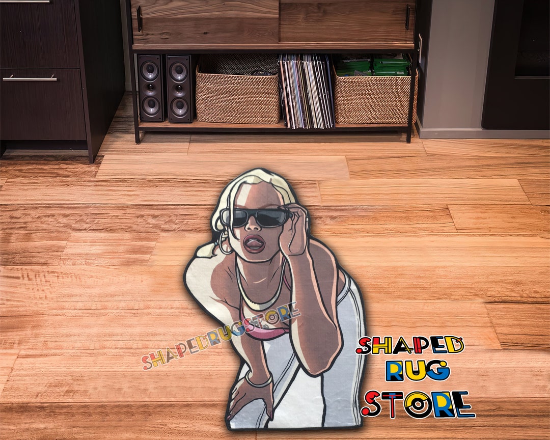 GTA Rug Popular Video Game Themed Area Rug Gamer Room Decor - Etsy