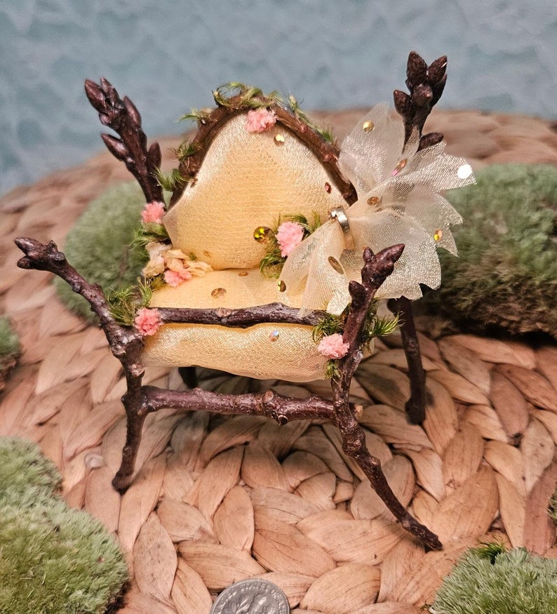 Sunflower Fairy Chair Furniture. - Etsy