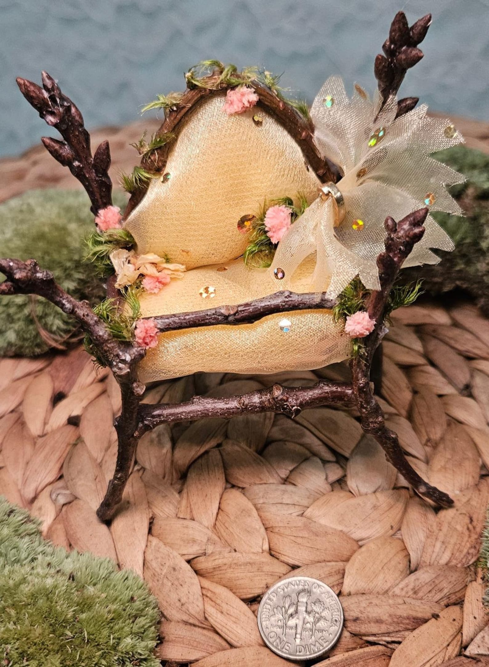 Sunflower Fairy Chair Furniture. - Etsy