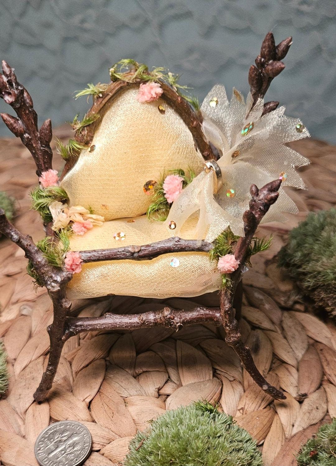 Sunflower Fairy Chair Furniture. - Etsy